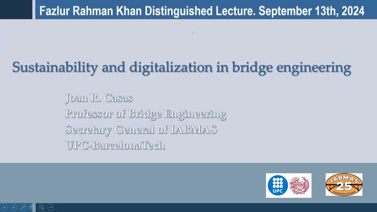 Joan R. Casas: Sustainability and Digitalization in Bridge Engineering
