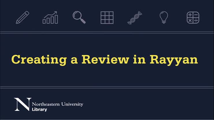Creating a Review in Rayyan