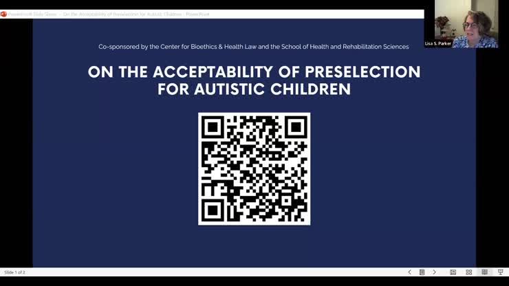 On the Acceptability of Preselection for Autistic Children