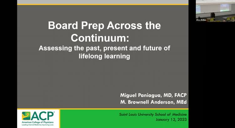 January 2023 Faculty Development: Board Prep Across the Continuum
