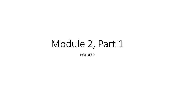 Module 2, Part 1