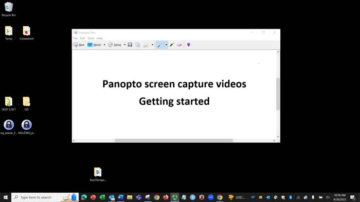 Panopto - Getting Started