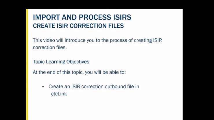Create ISIR Correction File