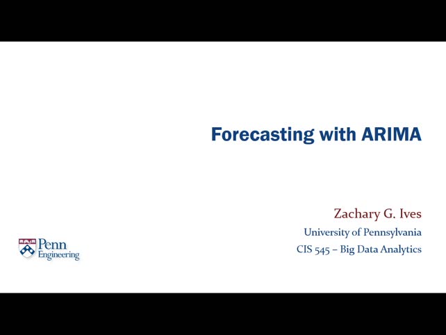 Forecasting with ARIMA
