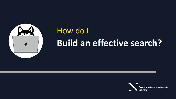 How do I build an effective search?