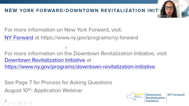 NY Forward Capacity Building Webinars: Introduction/Community Inventory