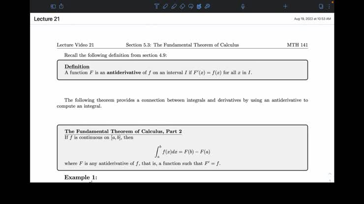 Pre-Lecture Video: Section 5.3
