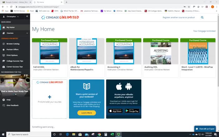 Registering for Cengage Unlimited #3 Cengage Dashboard & Paying Online ...