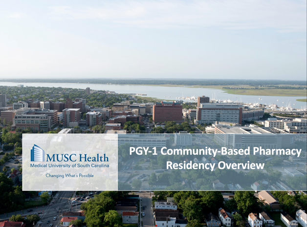 MUSC Health PGY1 Community-Based Residency Overview
