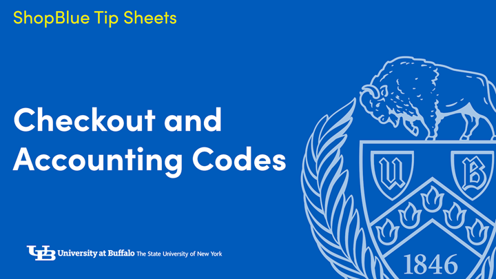 Checkout and Accounting Codes