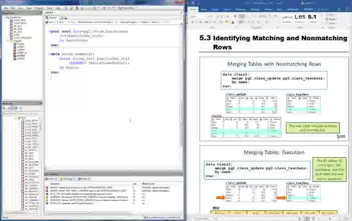 Video 59: SASP2 Chapter 5.2 Merging Tables Part III