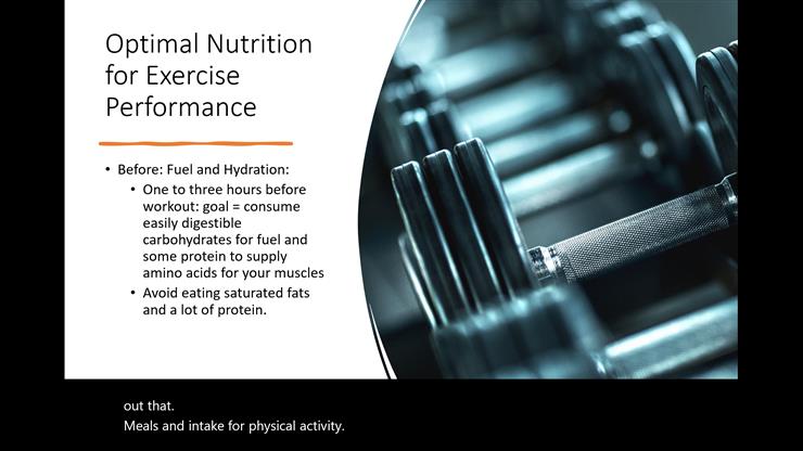 Nutrition for Performance Part 3