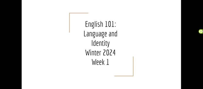 Week 1 Introduction and Overview