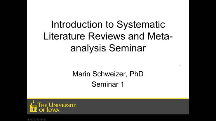 Introduction to Systematic Literature Reviews and Meta-Analysis
