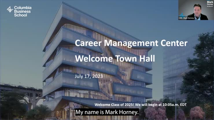 2025 CMC Welcome Town Hall