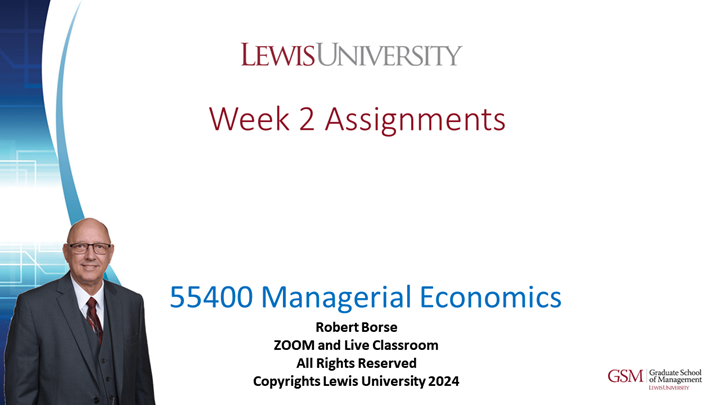 Managerial Econ assignments week 2 B