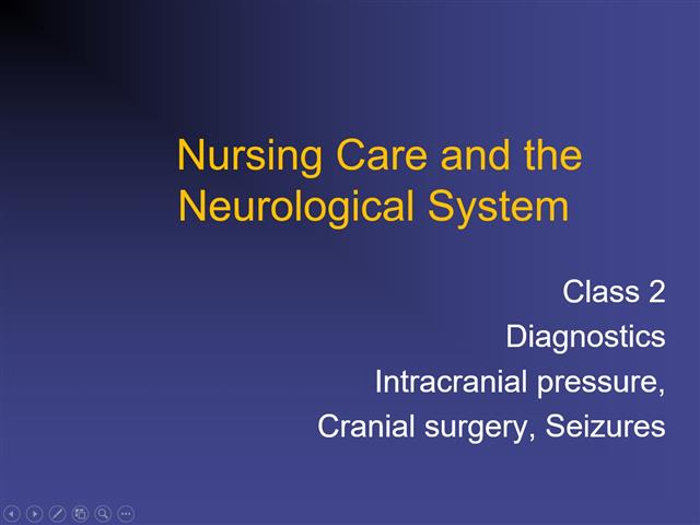 Neuro Lecture 2 (ALOC, Increased ICP, Cranial Surgery, Seizures)