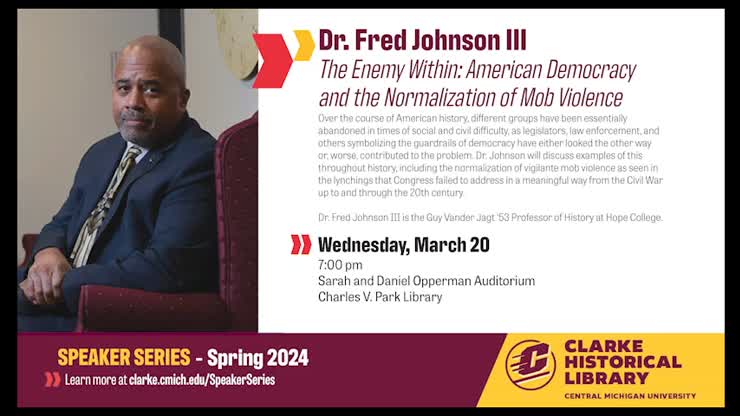 Fred Johnson III: American Democracy and the Normalization of Mob Violence