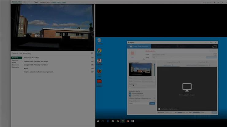 Panopto Player Interface
