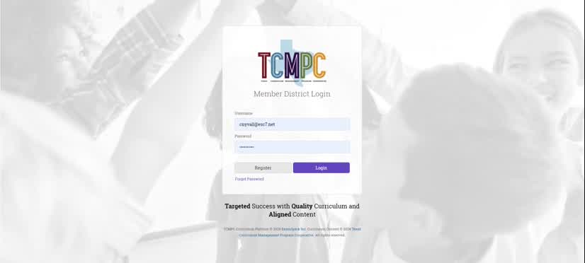 Welcome to the TCMPC Platform