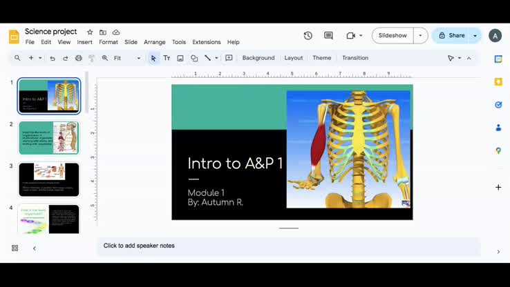 Autumn Module 1 Presentation