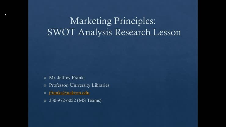 SWOT Analysis Research Lesson