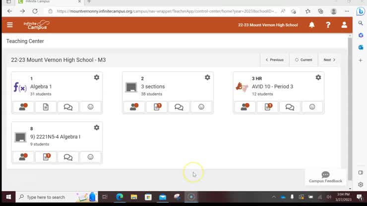 Secondary Report Cards - How to Post Grades on Infinite Campus if Not ...