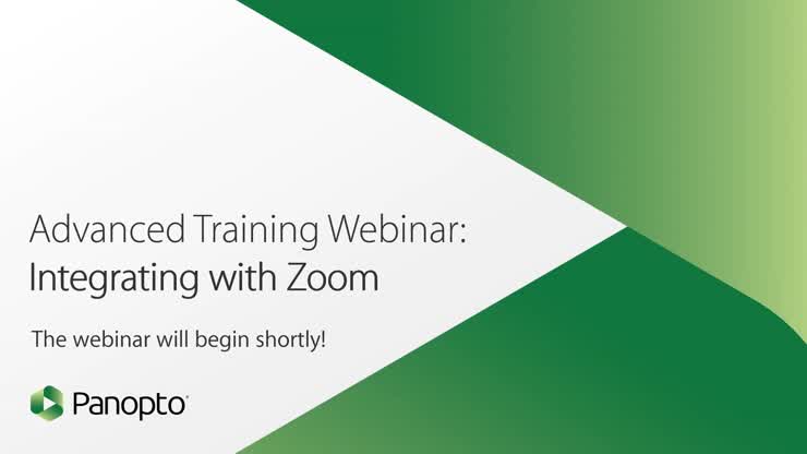 Advanced Training Webinar - Integrating with Zoom