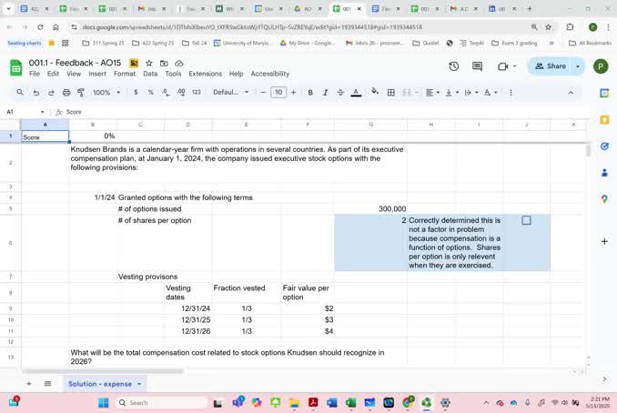 AO15 - Stock Options