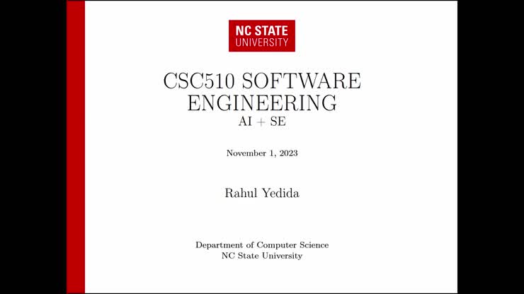 CSC 510 001 11/01/23