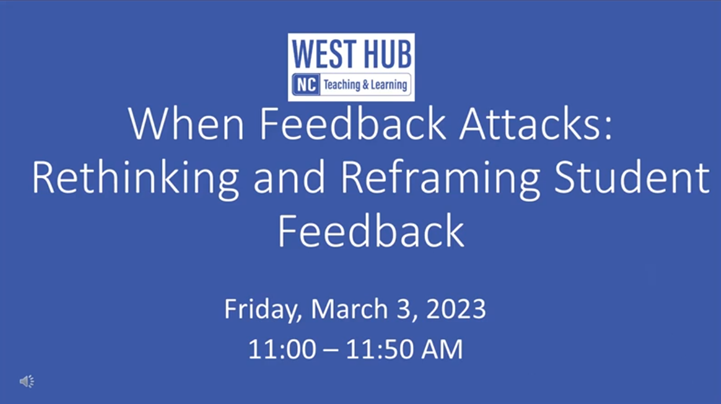 When Feedback Attacks - Rethinking and Reframing Student Feedback