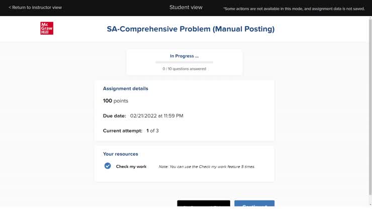 Comprehensive Problem Directions Video, 7th Ed.