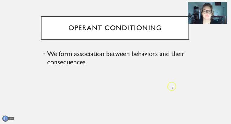 Learning 3 - Operant Conditioning