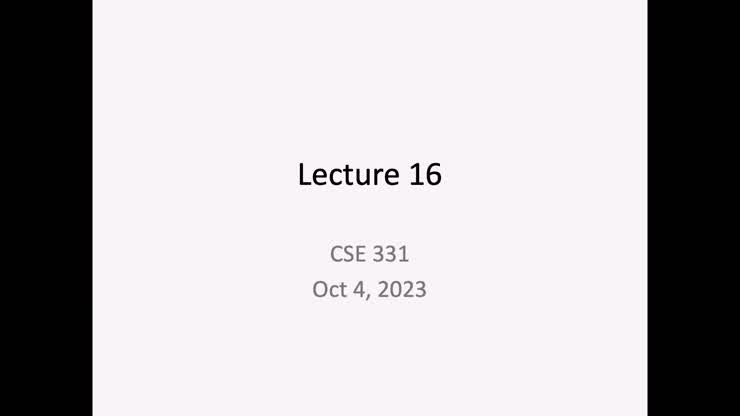 CSE331 on 10/4/2023 (Wed)