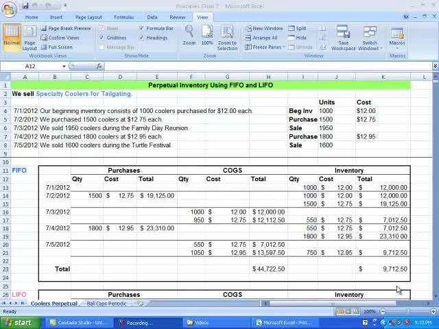 Chap 7 Perpetual Inventory Costing