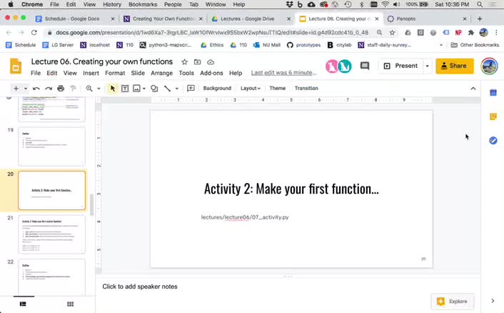 L05b: Creating your first function