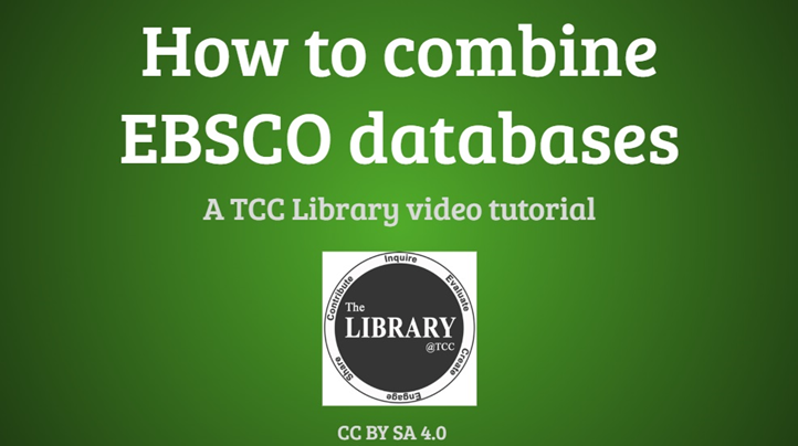 How to combine EBSCO databases