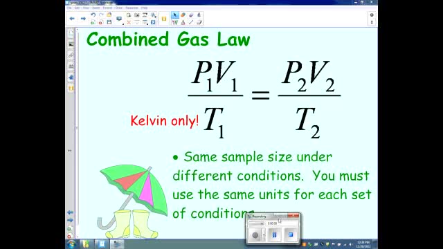 combined gas law, boyles and charles