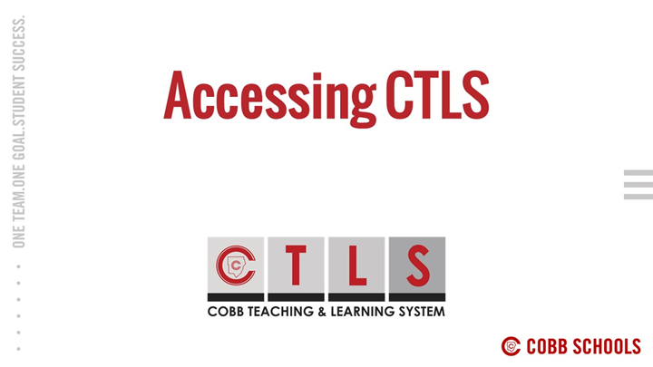 TSD-IT: Accessing CTLS from Cobb Website