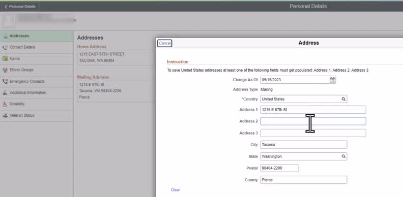 ESS Manage Personal Information - No Audio