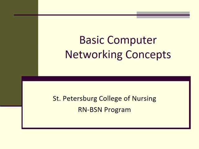 Basic Network Concepts