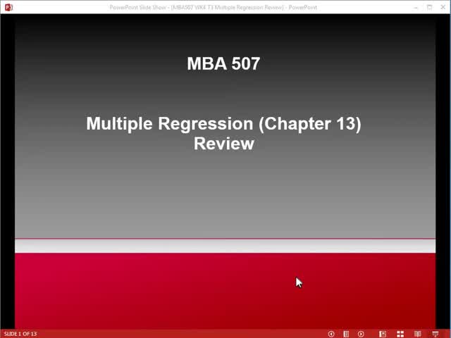 WK4 T3 Multiple Linear Regression Review