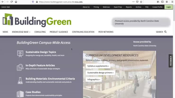 Building Green Database