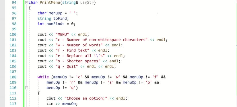C++ Text Checker 7 Code 6