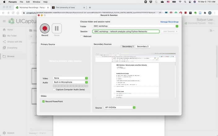ISRC workshop - network analysis using Python Networkx