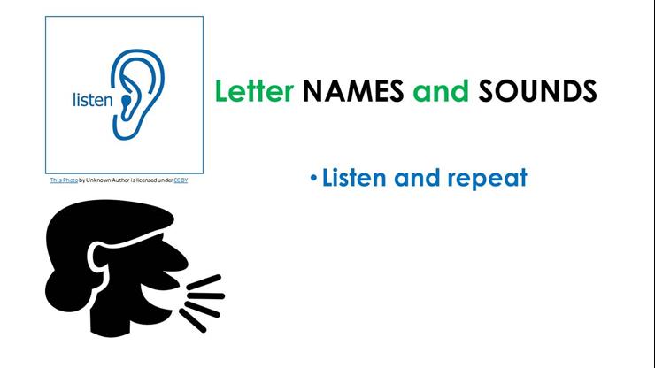 Letter NAMES and SOUNDS