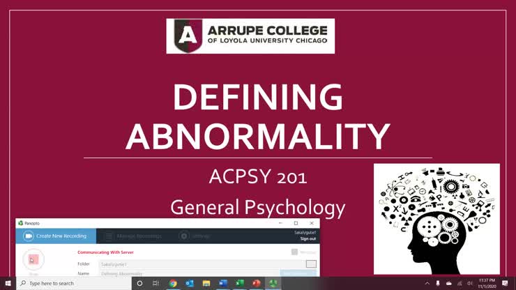 Defining Abnormality