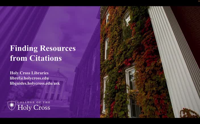 Finding Resources from Citations