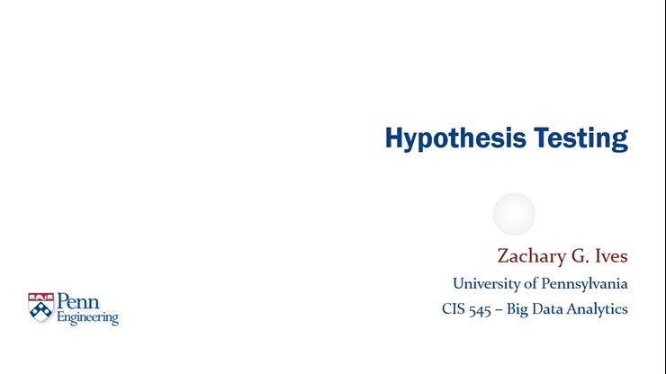 Hypothesis testing