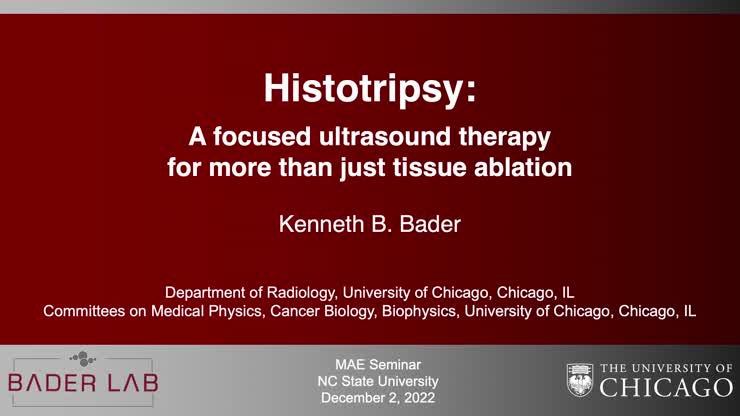 Histotripsy: A focused ultrasound therapy for more than just tissue ...